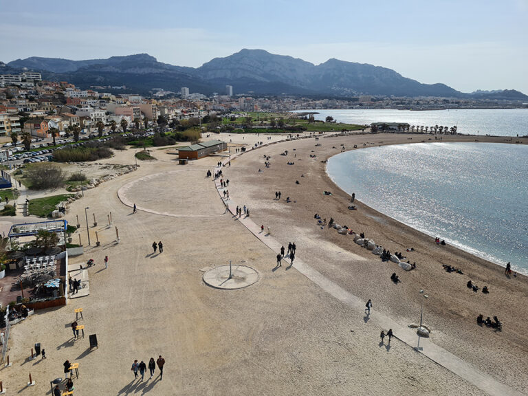 Plage Bonneveine, Plage de l'Escale Borely, Marseille