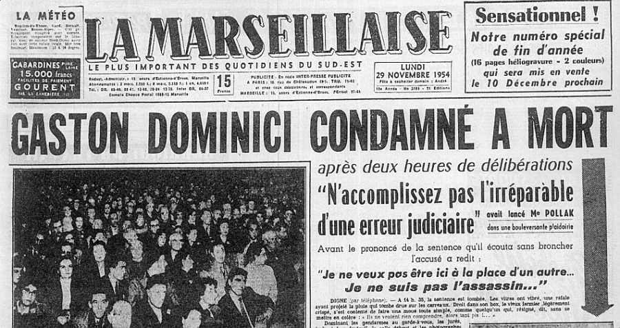 Journal La Marseillaise, depuis 1943, 19 Cours d'Estienne d'Orves ...