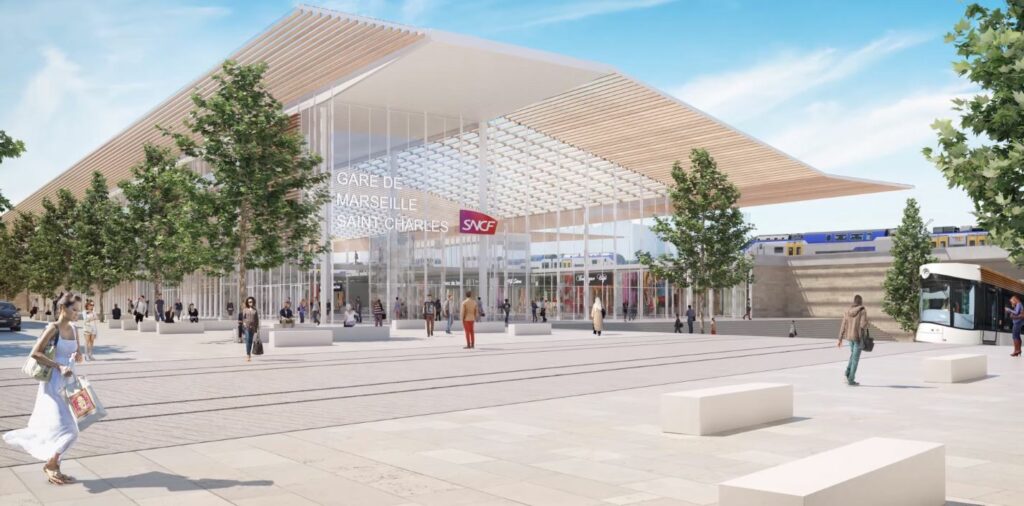 Gare Saint Charles et la Nouvelle Gare Souterraine, Marseille