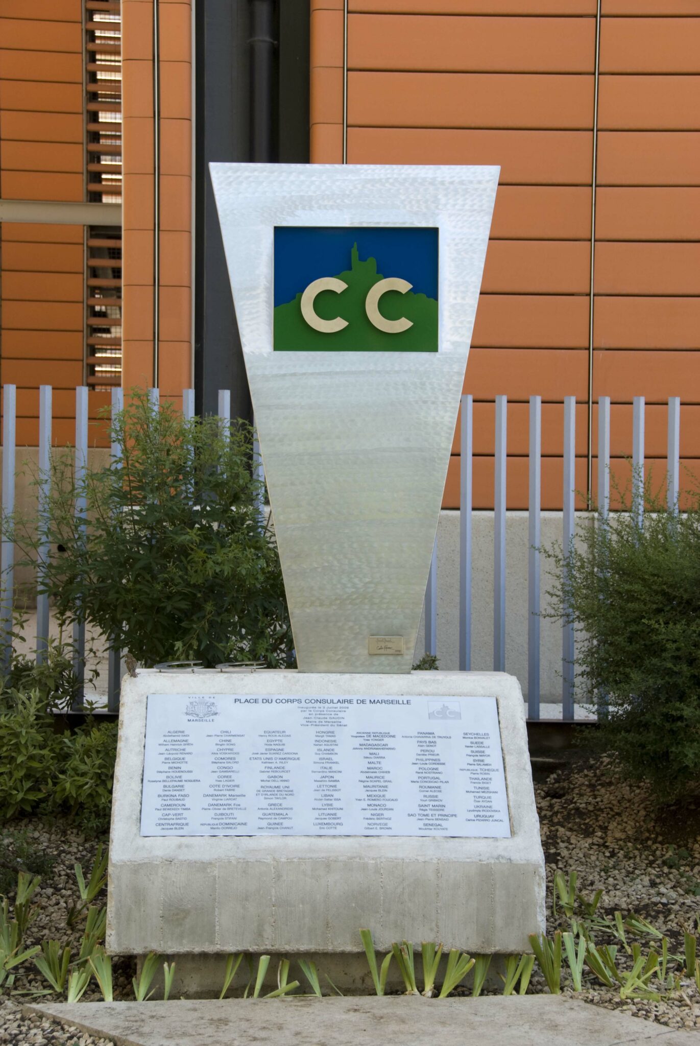 Monument du Corps Consulaire par Bernard Brandi, 2009, Marseille