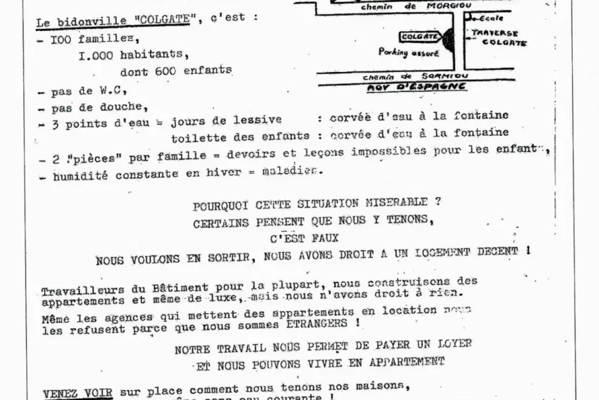 Le Camp Colgate, bidonville de 1946 à 1974, Marseille